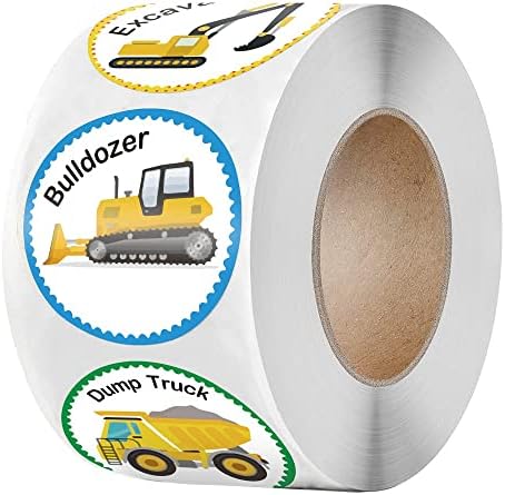 Amazon.com: Dartsz Construction Vehicle Sticker Label, Trucks ...
