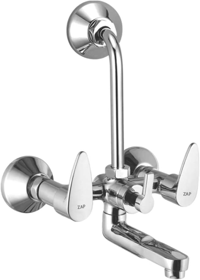 LEVERS Star S-0009 Brass Wall Mixer With Provision For Over Head Shower ...
