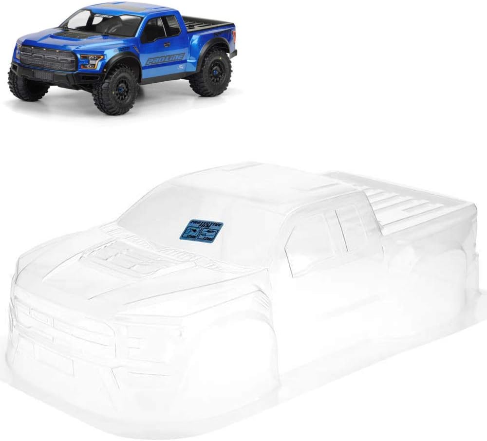 Amazon.com: ProLine 1/10 Scale 2017 Ford F-150 Raptor True Scale Clear ...