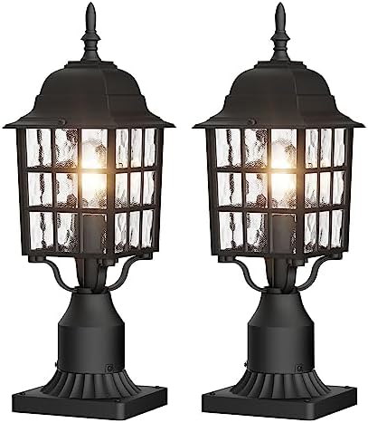 Aoceley 2-Pack Dusk to Dawn Outdoor Post Light, Exterior Lamp Post ...