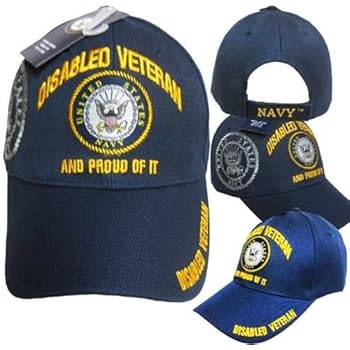 DAV Cap Disabled American Veteran Baseball Cap Black Hat Army Navy ...