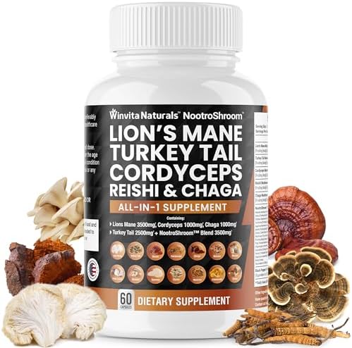 Amazon.com: NEW AGE Lions Mane 3000mg 20in1 Mushroom Supplement with ...