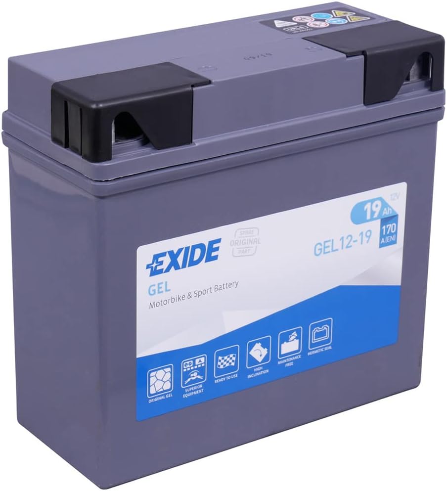 Amazon.fr : Batterie EXIDE MOTO GEL12-19 12 V 19 AH 170 AMPS EN