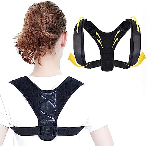 LIFEWAY Posture Corrector for Men & Women - Upper Back Brace for Spine ...
