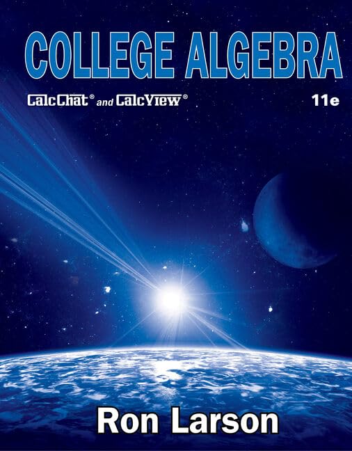 College Algebra: Larson, Ron: 9780357454091: Amazon.com: Books