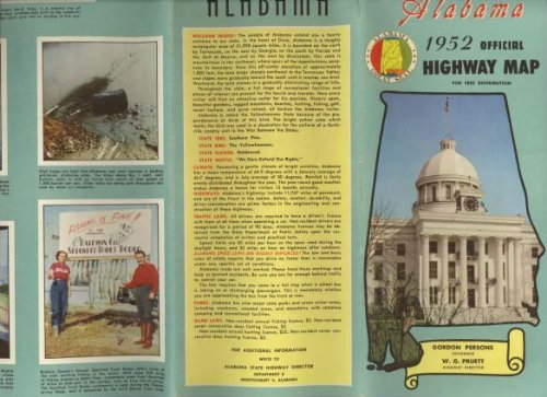 Official Highway Map of Alabama 1952: Gordon Persons: Amazon.com: Books