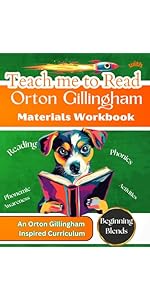 Teach me to Read with Orton Gillingham Materials Workbook: Reading ...