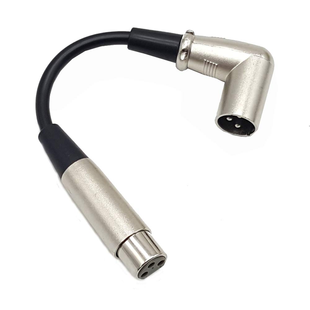 Amazon.com: MMNNE 10 Inch Right Angle XLR Male to XLR Female Patch ...