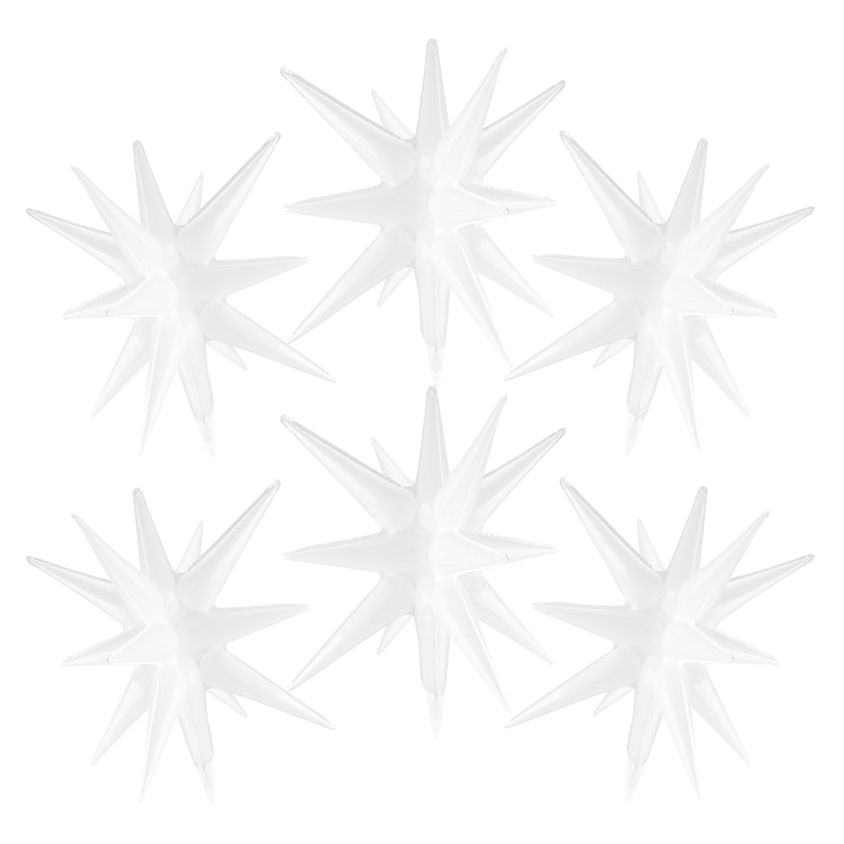 Amazon.com: Star Balloons White Party Decorations 6 Cone Spike ...