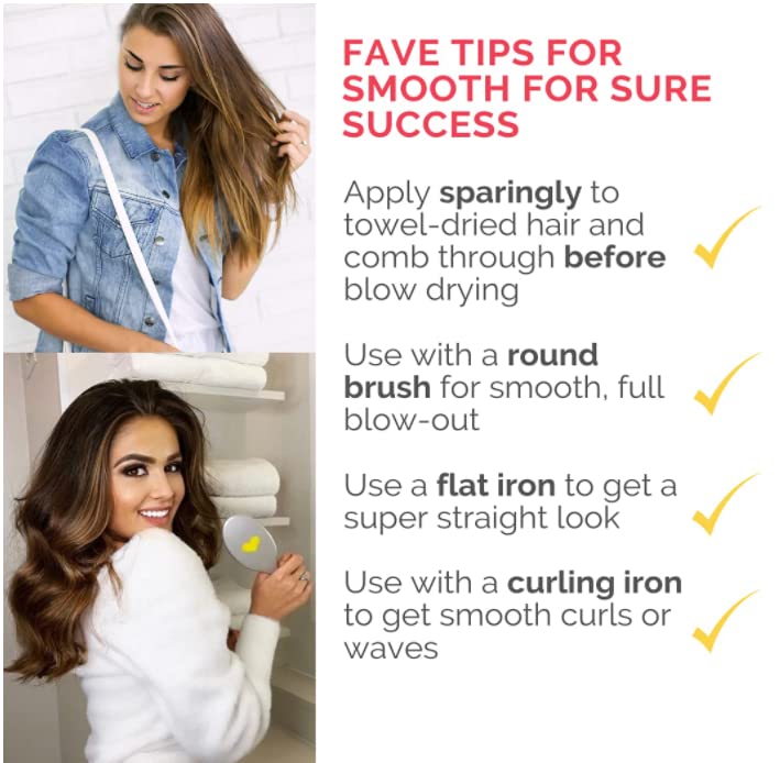 fave4 hair Smooth for Sure Smoothing Blowout Cream for Shine & Heat ...