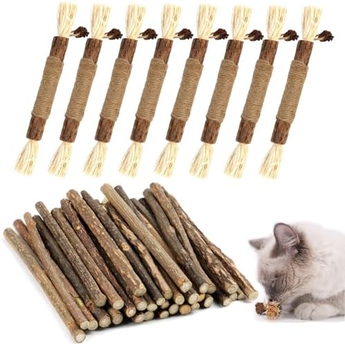 JETOP Silvervine Chew Sticks 23 pcs Silvervine Cat Toy for Cat Teeth ...
