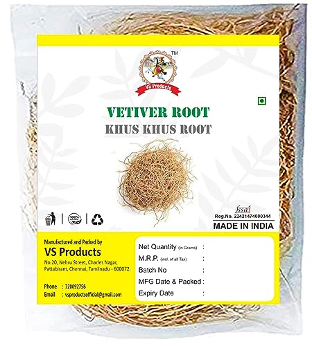 Buy VS Products Vetiver Root, 25g, Khus Root, Vetiveria Zizanioides ...