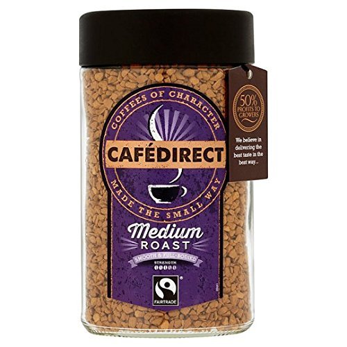 Amazon.com : Cafe Direct instant coffee Medium Roast 100g [FLO ...