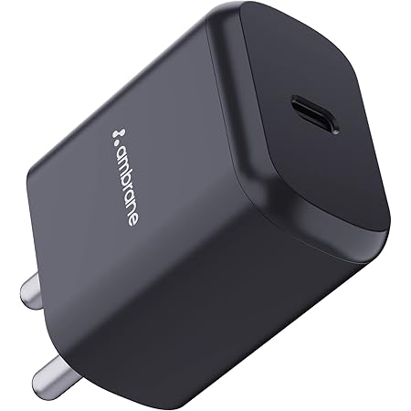 Portronics Adapto 20 Type C 20W Fast PD/Type C Adapter Charger with ...