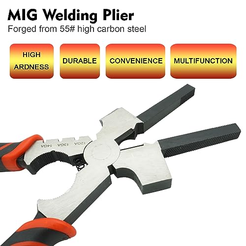Snapklik.com : MIG Welding Pliers,8 Inch,Slag Hammer,Fine & Coarse ...