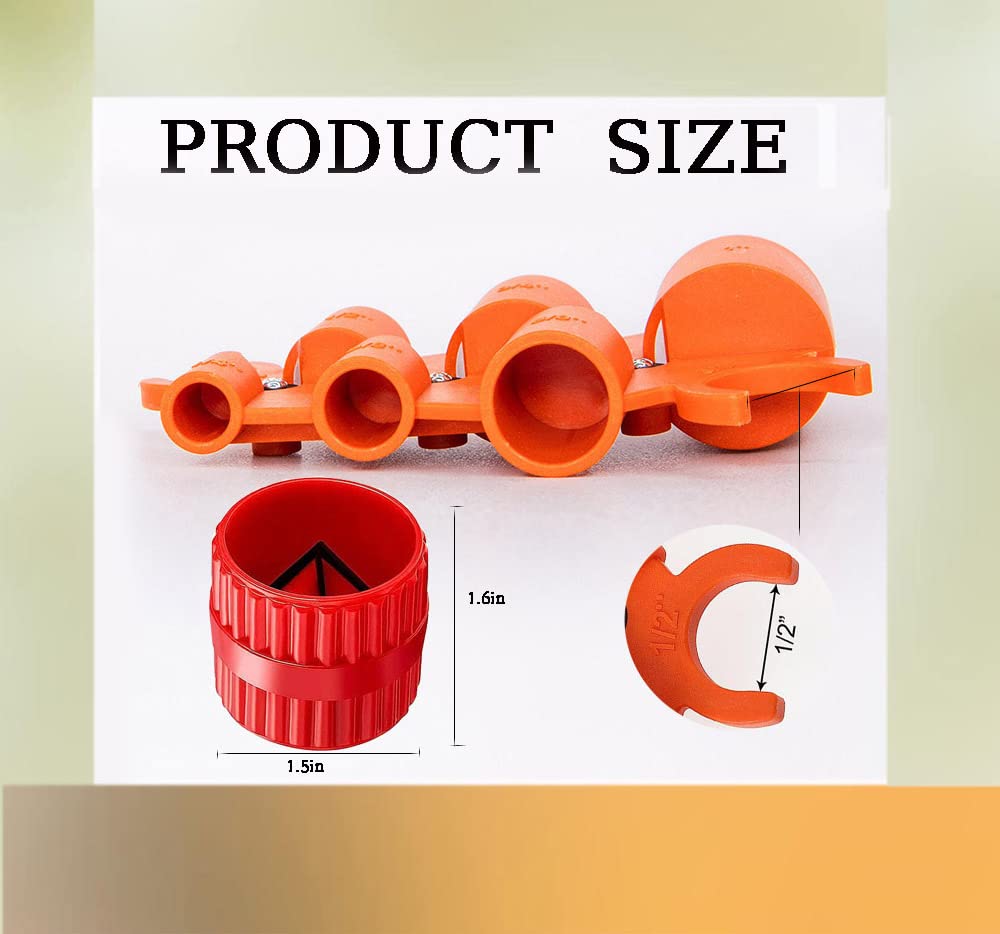 Snapklik.com : 1/4 - 1 Depth Gauge And Pipe Deburring Tool Kit, 1/8 To ...