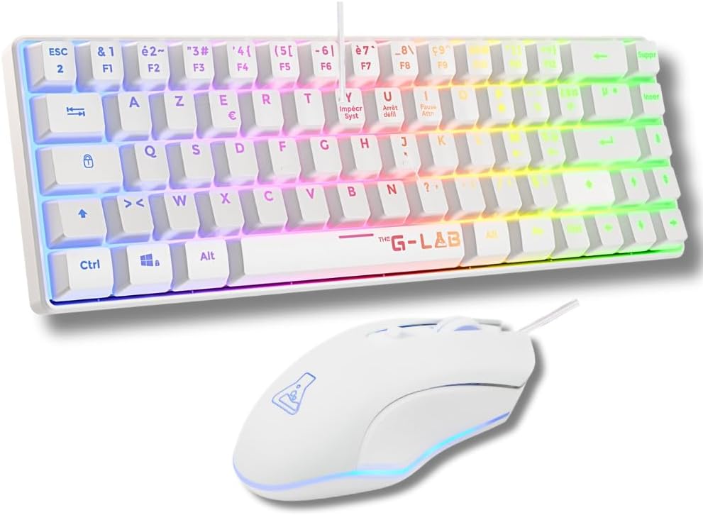 The G-Lab - Combo Hydrogen - Pack Clavier Souris Gamer, Clavier Gamer ...