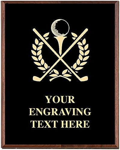 Amazon.com: Golf Plaques, Custom Engraved Golf Clubs with Ball Plaque ...