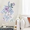 FINIVE FX-D84 Water-Resistant Wall Stickers Purple Flower Wall Decals ...