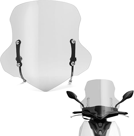 Amazon.com: Mokuo Universal Upgrade 4MM Thickness Scooter Windshield in ...