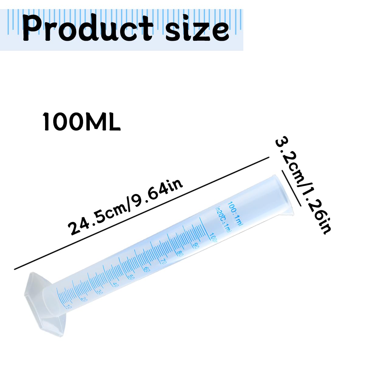 Thyonta Plastic Double-Sided Scale Measuring Cylinder Liquid Measuring ...