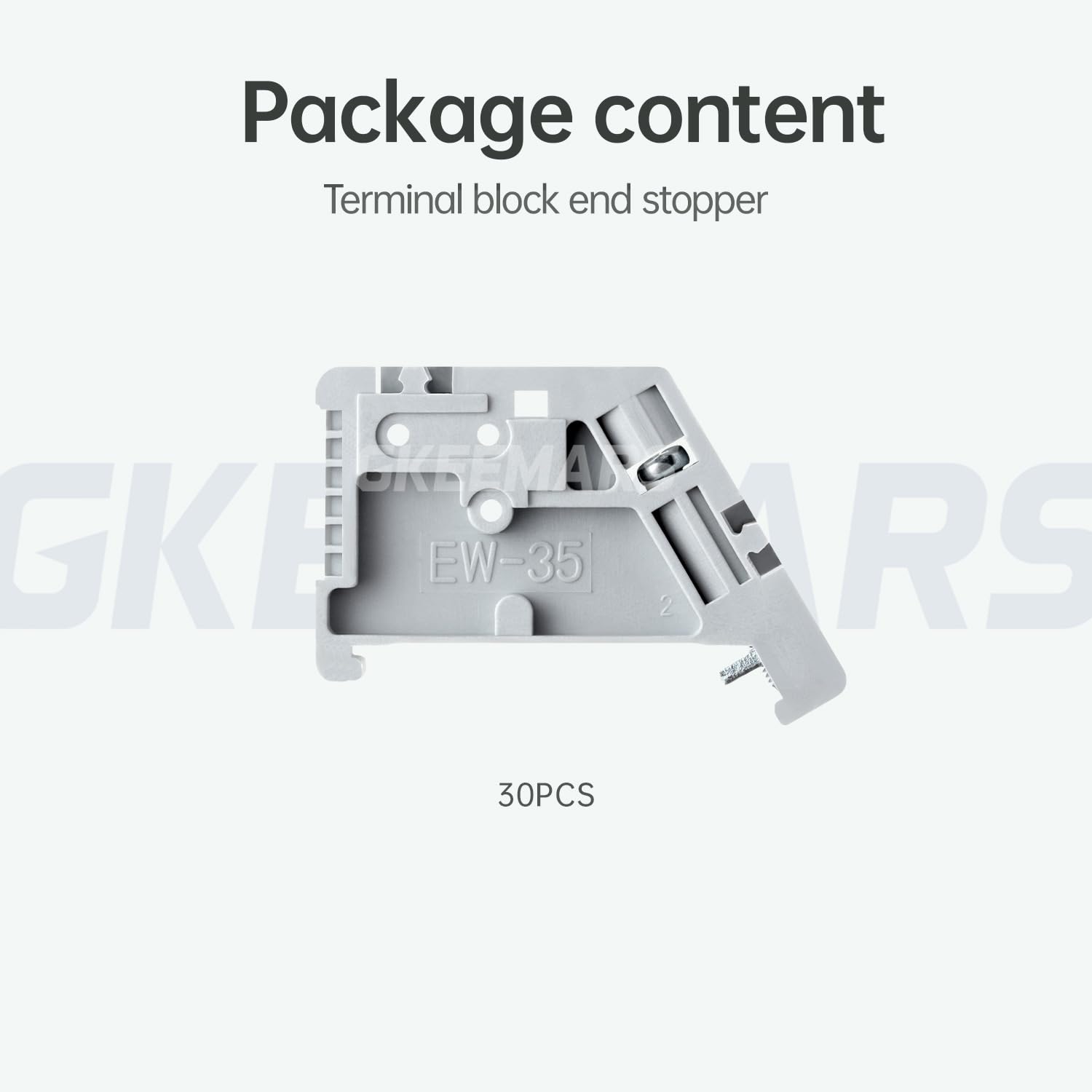 Snapklik.com : GKEEMARS EW-35 DIN Rail Terminal Block End Stopper ...