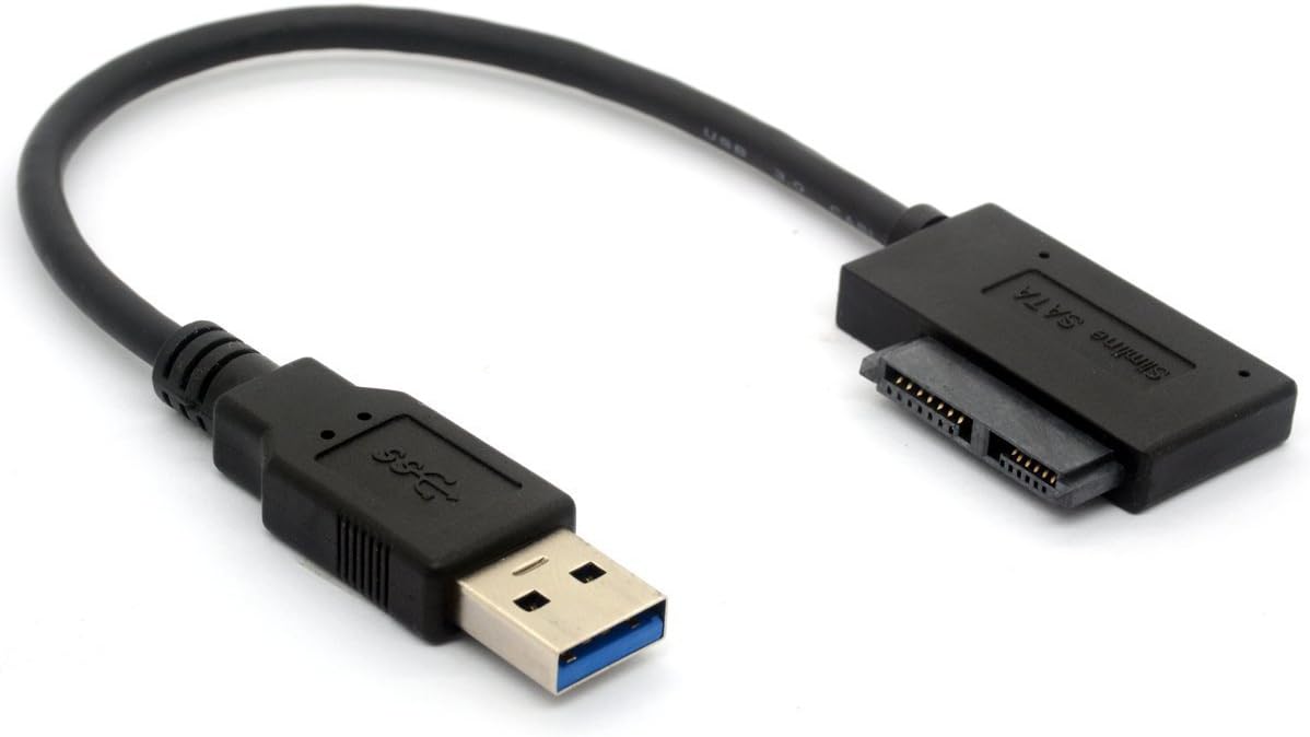 Amazon.com: JAGTRADE USB 2.0 to 7 6 13Pin Slimline Sata Adapter Cable ...