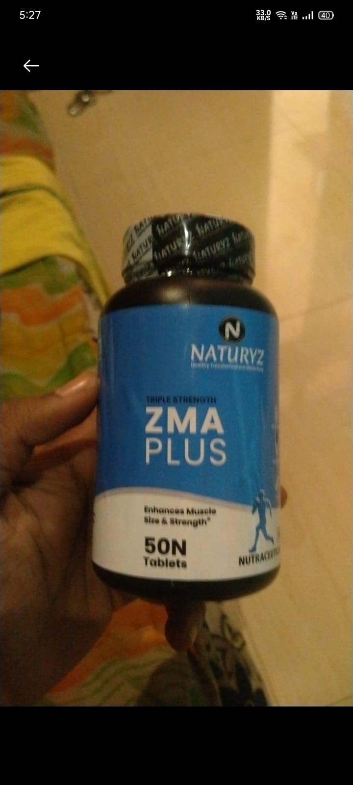 Naturyz Triple Strength ZMA Plus, 5-in-1 Muscle Strength & Nightime ...