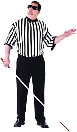 Amazon.com: Fun World Costumes Men's Please Blind Referee Costume ...