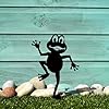 Amazon.com: Generic Funny Frog Plant Stakes and Garden Stakes Black ...