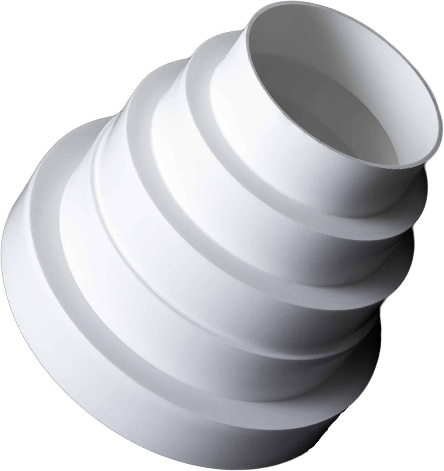 Teqooza Duct Reducer, 6 to 4 inch Air Duct Adapter Durable Plastic HAVC ...