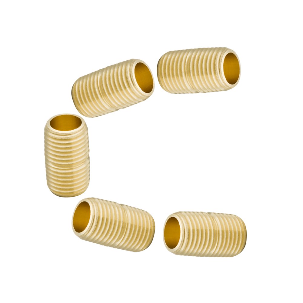 Legines Brass Pipe Fitting Close Nipple, 1/2" NPT Male x 1/2" NPT Male ...