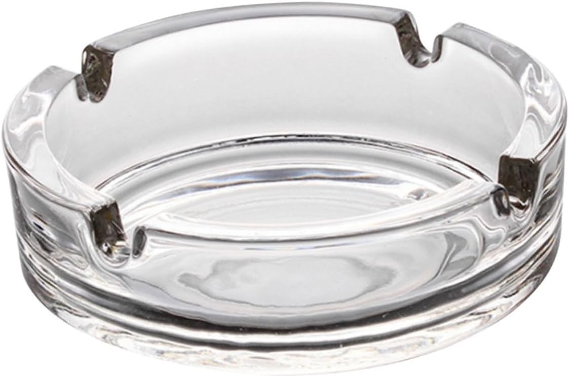 Amazon.com: PEYNIR 1-Pack Transparent Ashtray Glass Container Ashtray ...