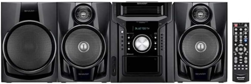 Amazon.com: Sharp CD-BHS1050 350W 5-Disc Mini Shelf Speaker/Subwoofer ...