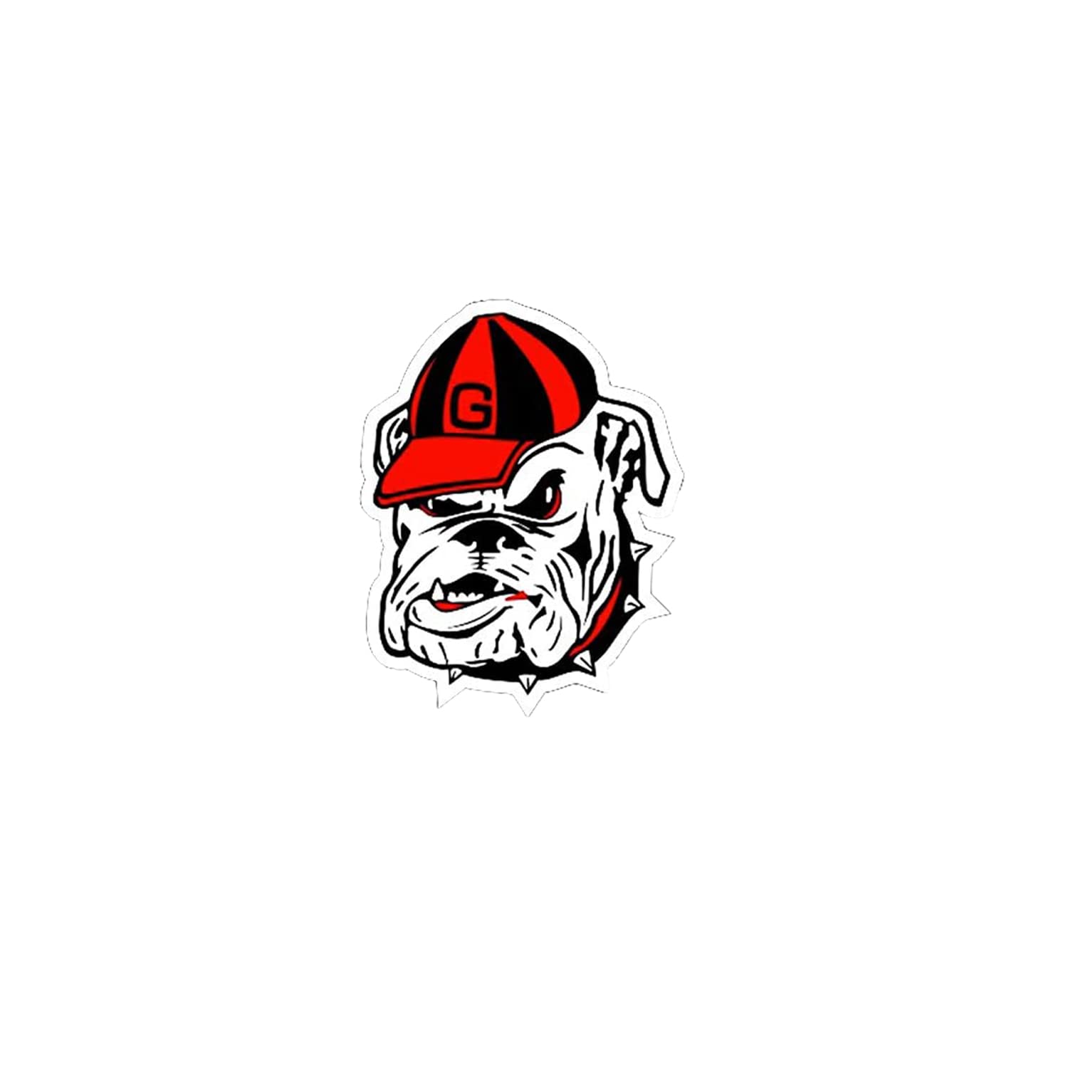 Smart Georgia Bulldogs UGA Bulldog Head Decal 6 inches for sale ...