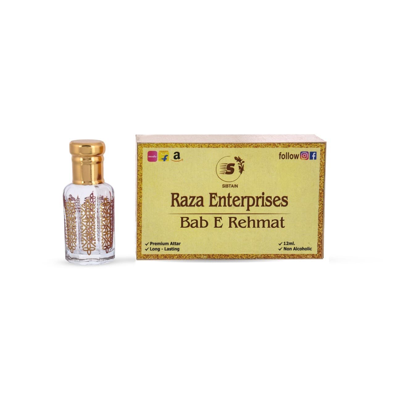 Sibtain Premium Attar Halal itar Perfume Original Roll On Upto 24 hours ...