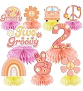 Amazon.com: Parfundg Boho Groovy 1st Happy Birthday Decorations Hanging ...