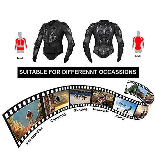 Motorcycle Full Body Armor ATV Motocross Gear protective Jacket Chest ...