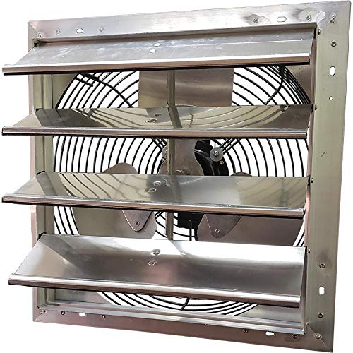 FARMTEK ValuTek Direct Drive Exhaust Fan w/Shutters 16" - 3 Speed ...