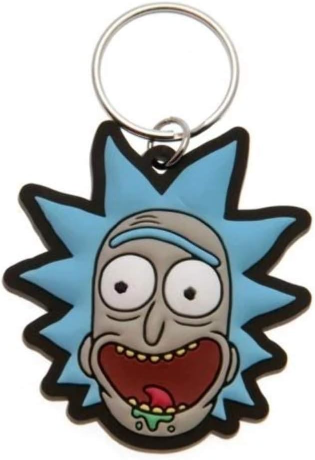 Amazon.com: Rick and Morty Rubber Keychain, Multi-Colour, 4.5 x 6cm ...
