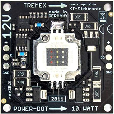 RGB High Power LED 10 Watt on Aluminium Board, WS2812B, SK6812, PL9823 ...