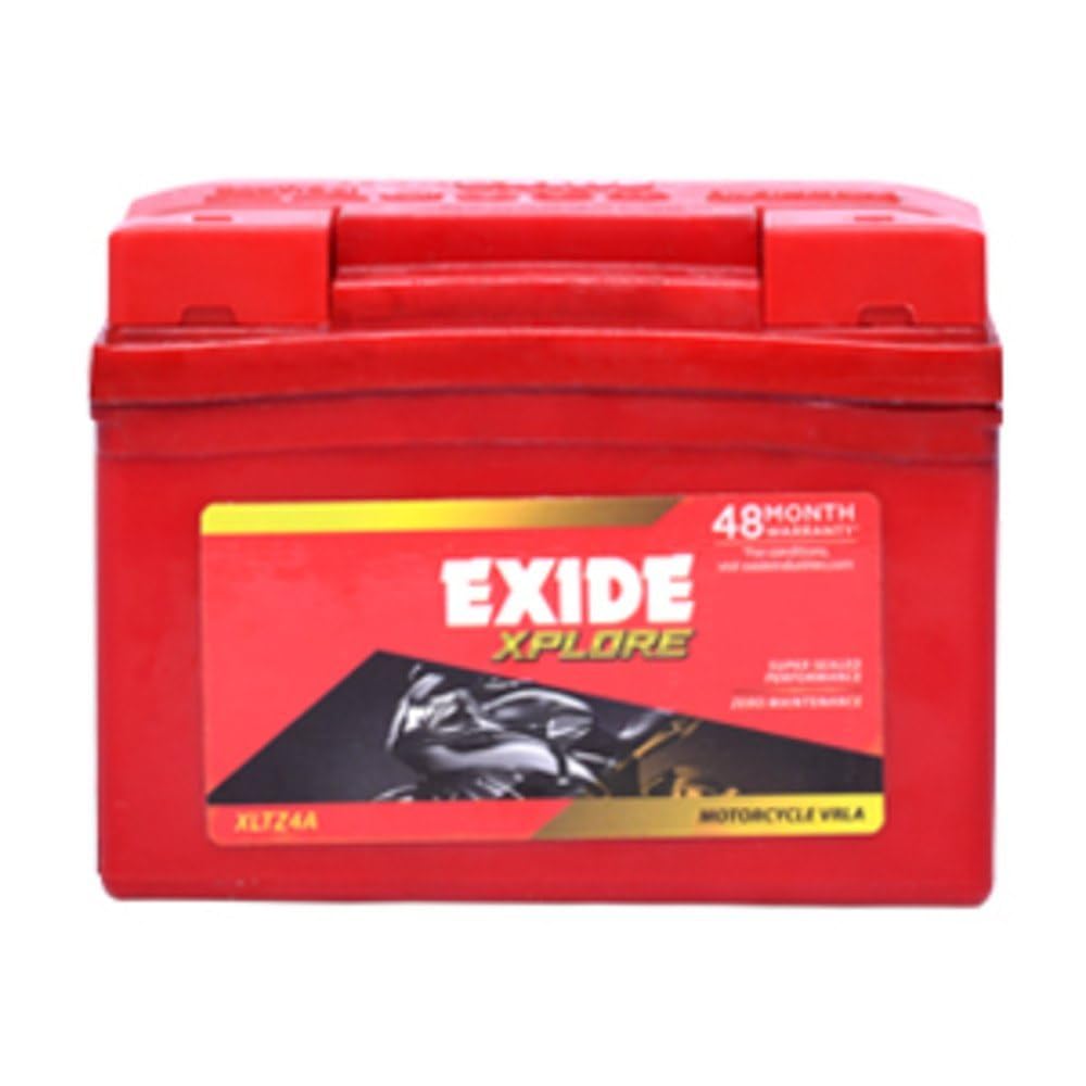 EXIDE BATTERYSIN RED COLOUR XLTZ4 : Amazon.in: Car & Motorbike