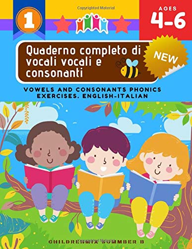 Buy Quaderno completo di vocali vocali e consonanti: Vowels and ...