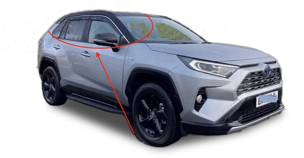 Buy AC WOW 4x Wind Deflectors Compatible with Toyota RAV4 2018 2019 ...