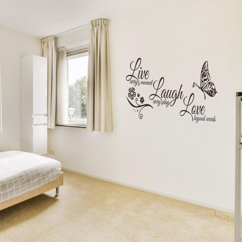 Inspirational Black Wall Stickers for Living Room Positive Wall Art ...