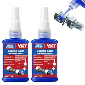 WAN2TLK Thread Lock Blue 100ml, Medium Strength Locktight Threadlock ...