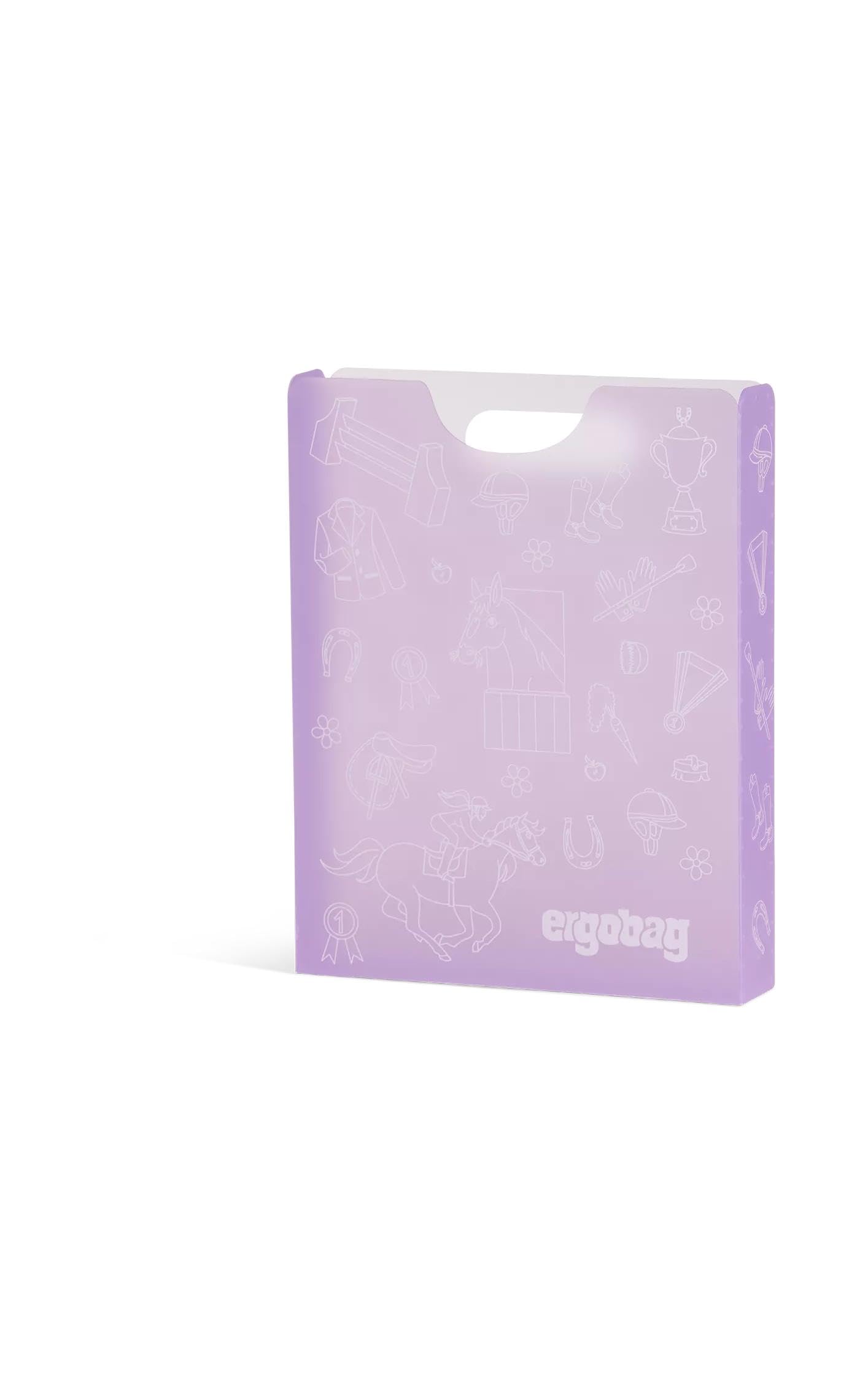 ergobag Heftebox DIN A4 inkl. Griff für mehr Ordnung im Schulranzen, durchsichtig und stabil ...