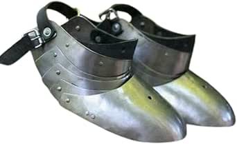 Amazon.com: Generic Medieval Armor Sabaton Pair of Gothic Combat Shoes ...