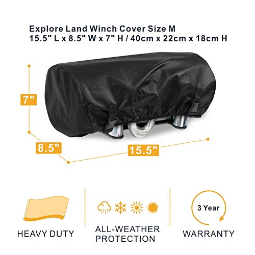 Snapklik.com : Explore Land Waterproof Universal Winch Cover - Dust ...