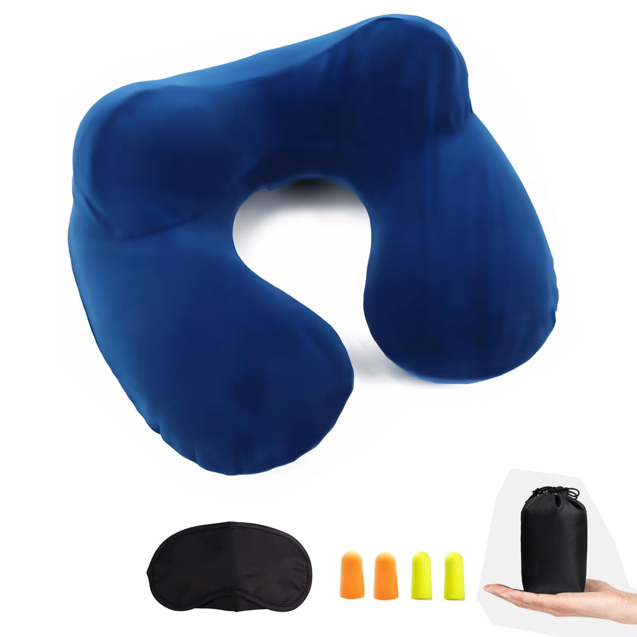 Inflatable Travel Pillow for Airplane Inflatable Neck Pillow for ...